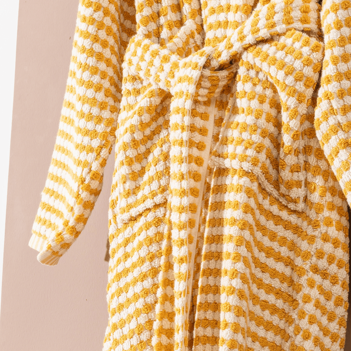 Yellow cotton bathrobe – Unisex & soft | Joi Living – Joi Living