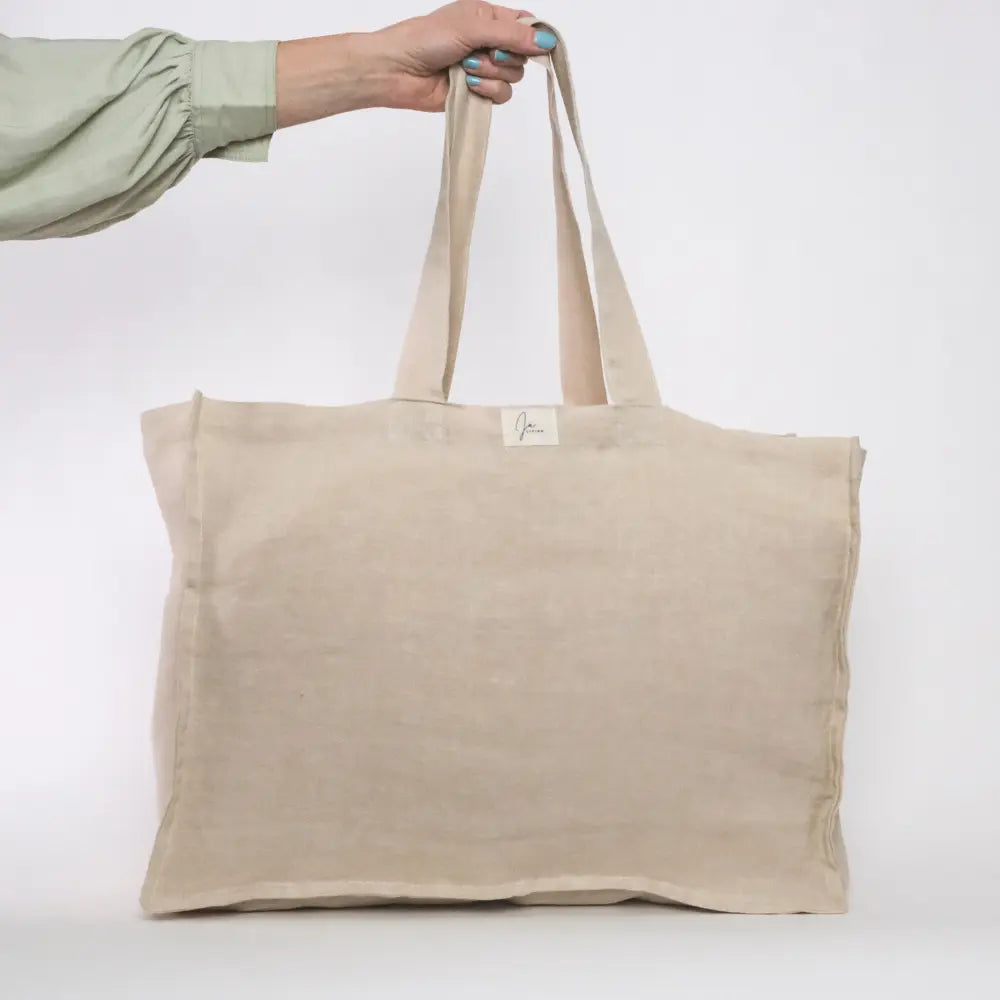 Linne Tygväska & Strandväska | Joi Living | Snabb leverans